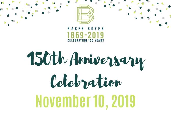 150Event | Baker Boyer Bank
